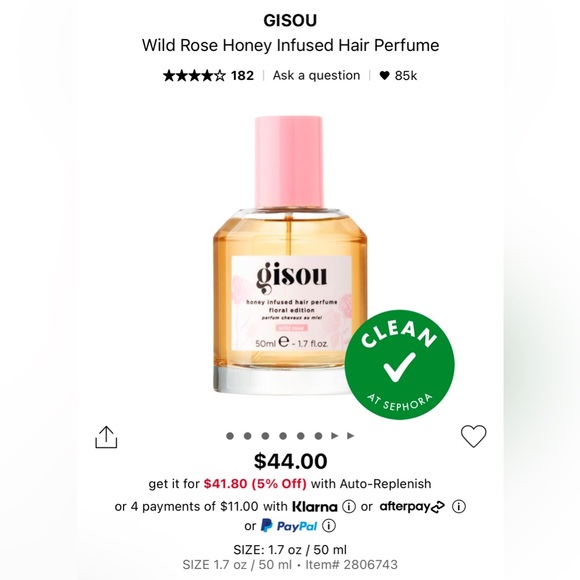 Gisou | Hair | Gisou Newsealed In Box Honey Infused Hair Perfume Floral ...